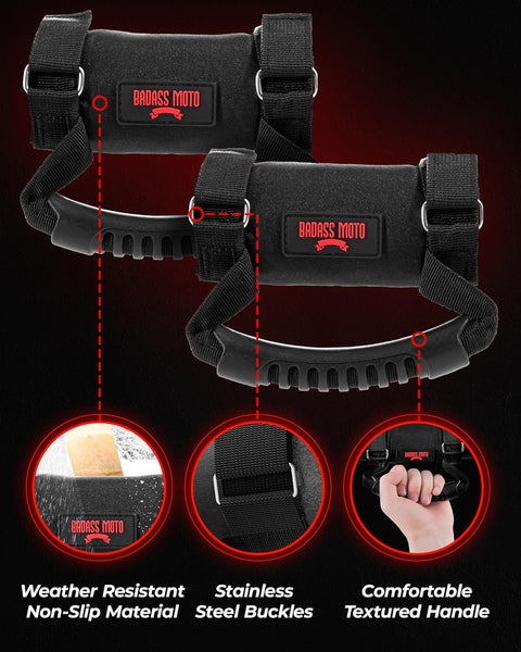 ATV & UTV Roll Bar Grab Handle 2 Pack